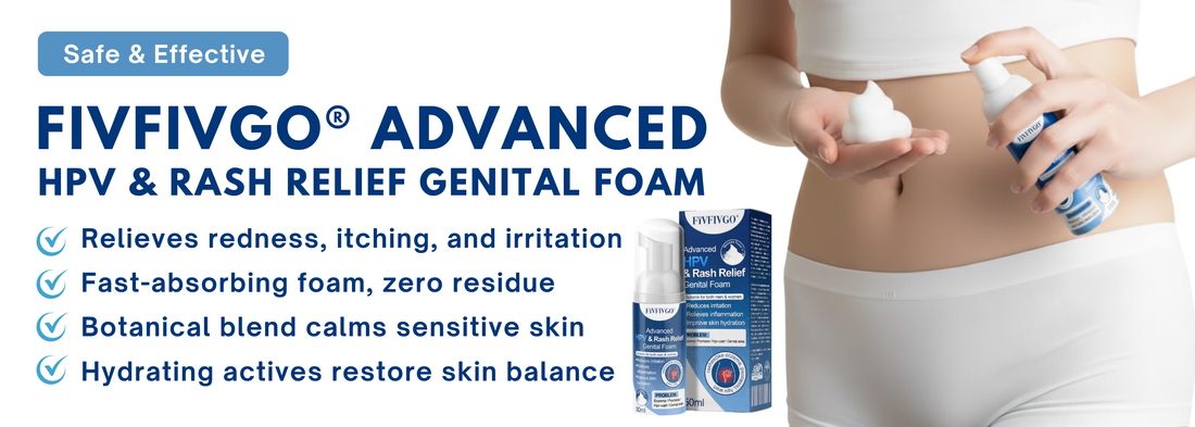 Fivfivgo® Advanced HPV & Rash Relief Genital Foam